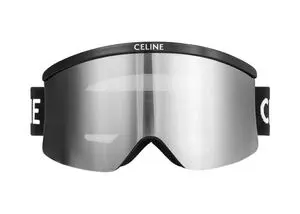 Celine Injected Nylon Ski Mask With Mirror Lenses - Black