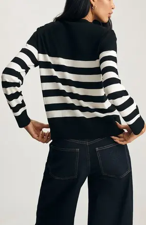 MAVI Stripe Wool Crewneck Sweater