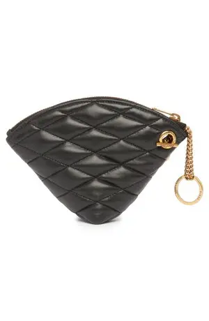 Saint Laurent Sade Quilted Leather Triangle Coin Purse