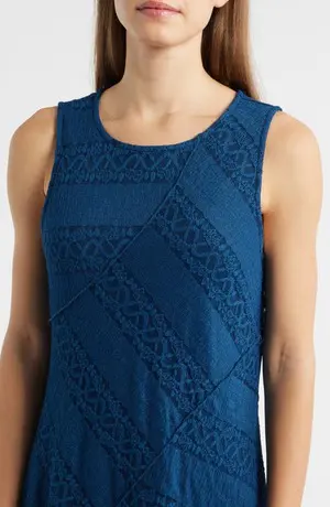 CITY BLUES Lace Sleeveless Maxi Dress - Blue Opal