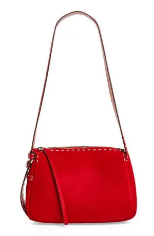 Tory Burch Romy Small Suede Shoulder Bag