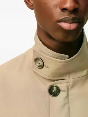 AMI Paris Wool Harrington Jacket With High Collar