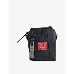 VIVIENNE WESTWOOD Luke Brand-patch Woven Crossbody Bag - Black