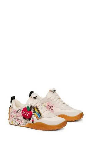 Kate Spade New York K As In Kate Nyc Graffiti Sneaker - Cream Multi