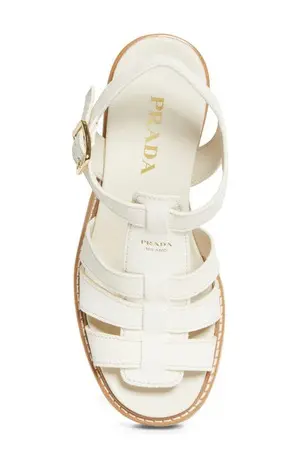 Prada Stride Platform Sandal - Avorio