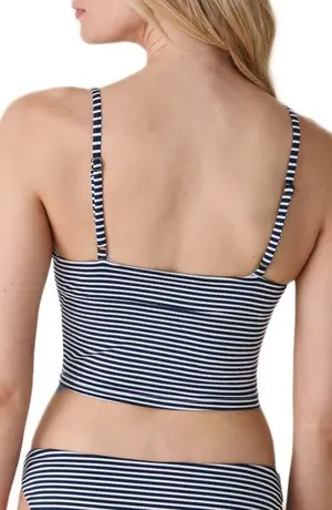 ANDIE Lanikai Stripe Crop Tankini Top