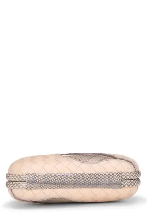 Bottega Veneta Intrecciato Python Clutch