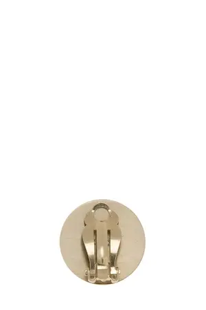 Chanel Vintage Acrylic 'cc' Clip-on Earrings