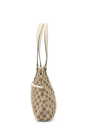 Gucci Original Gg Canvas Charmy Pocket Tote