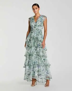 Floral Ruffled Maxi Dresses