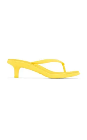BLOUMME Bloumme Arc Rubber Sandals With Sculpted Heel Yellow