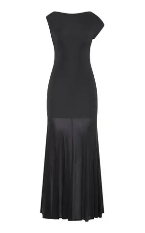 ST. AGNI Circle Hem Maxi Dress - Grey