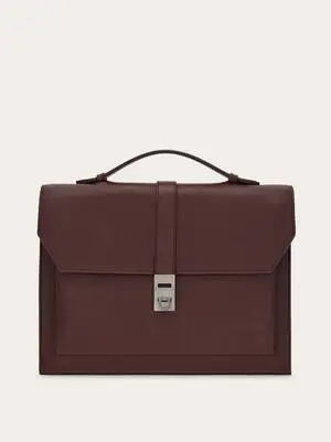 FERRAGAMO Hug Buckle Briefcase - Red