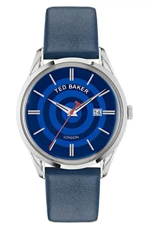 Ted Baker London Recycled Stainless Steel Strap Watch - Blue