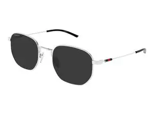 Gucci Square Frame Sunglasses - Silver/grey (gg2095s/001)
