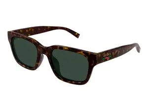 Gucci Square Frame Havana Sunglasses - Havana Havana Green/green (gg1857sk/002)