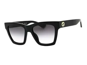 Gucci Rectangular Sunglasses - Black/grey