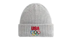 Kith X New Era Team Usa Knit Mia Beanie - Light Heather Grey