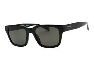 Gucci Rectangular Full Rim Sunglasses - Black/polar Grey (gg1857s/005)