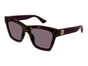 Gucci Rectangular Havana Sunglasses - Havana Violet/violet (gg1714s/007)