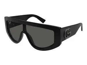Gucci Shield Sunglasses - Black Black Grey/grey (gg1950s/001)