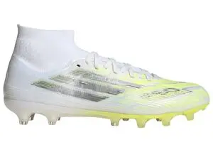 Adidas F50 Sparkfusion Pro Mid Cut Fg/ag Born For Goals Pack - Cloud White/iron Metallic