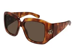 Gucci Oversized Sunglasses - Havana/brown (gg1402s/002)