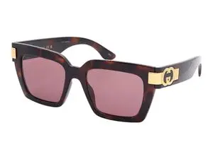 Gucci Oversized Havana Sunglasses - Havana/violet (gg1689s/002)
