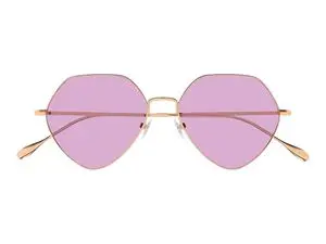 Gucci Geometric Sunglasses - Gold Gold Pink