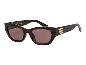 Gucci Rectangular Frame Sunglasses - Havana Havana Brown/brown (gg1954sa/002)