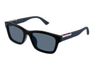 Gucci Rectangular Full Rim Sunglasses - Black/blue (gg2092sa/003)