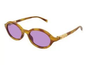 Gucci Round Frame Sunglasses - Havana/violet (gg2153s/004)