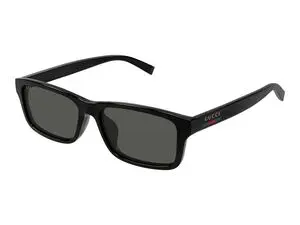 Gucci Square Sunglasses - Black Black Grey/grey (gg1986sa/001)