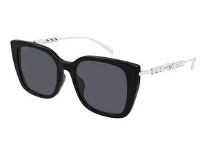 Gucci Square Sunglasses - Black Silver Grey/grey (gg1971sa/002)