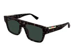 Gucci Flat Top Havana Sunglasses - Havana Havana Green/green (gg1960s/004)