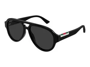 Gucci Aviator Sunglasses - Black Black Grey/grey (gg2088s/001)