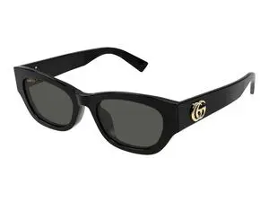 Gucci Rectangular Sunglasses - Black Black Grey/grey (gg1954sa/001)