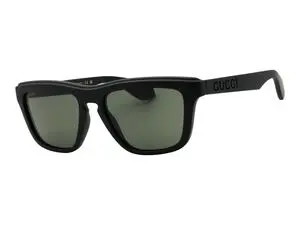 Gucci Rectangular Full Rim Sunglasses - Black/grey (gg1571s/001)