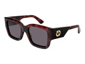 Gucci Square Sunglasses - Havana/violet (gg1663s/003