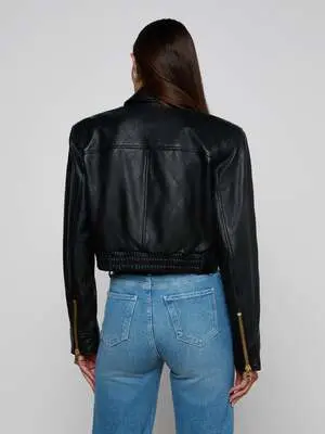 L'Agence Micah Oversized Leather Jacket