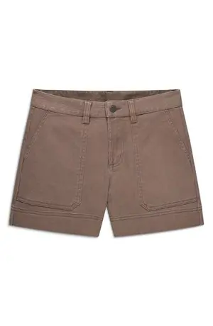 FREE FLY Stretch Cotton Twill Relaxed Short - Fossil