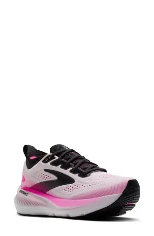Brooks Glycerin 23 Lace-up Running Shoe - White/phantom/cyber Pink