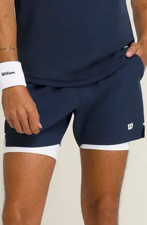 Wilson Tournament V2 Tennis Shorts - Classic Navy
