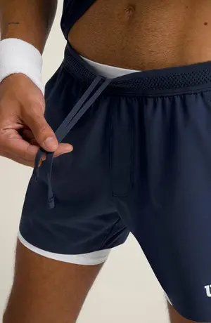Wilson Tournament 5-inch Unlined Shorts - Classic Navy