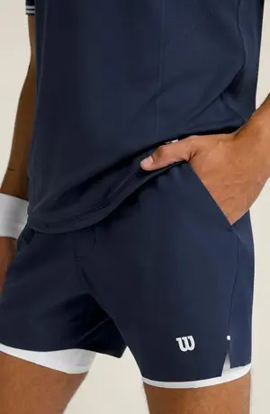 Wilson Tournament 5-inch Unlined Shorts - Classic Navy