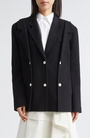 EENK Handmade Double Lapel Wool & Cashmere Jacket