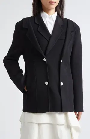EENK Handmade Double Lapel Wool & Cashmere Jacket