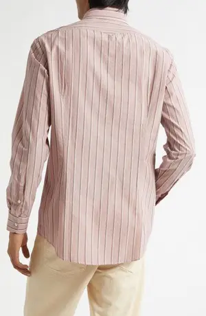 Massimo Alba Genova Stripe Cotton Button-up Shirt