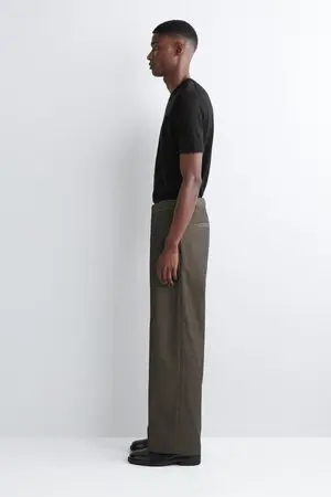 Cos Herringbone Relaxed-fit Wide-leg Trousers