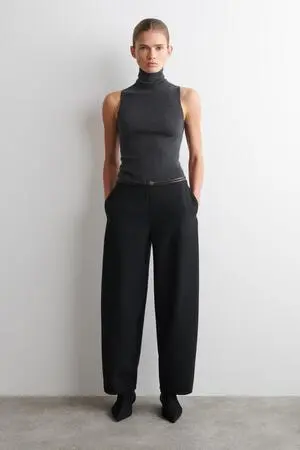 Cos Seamless Merino Wool Turtleneck Top